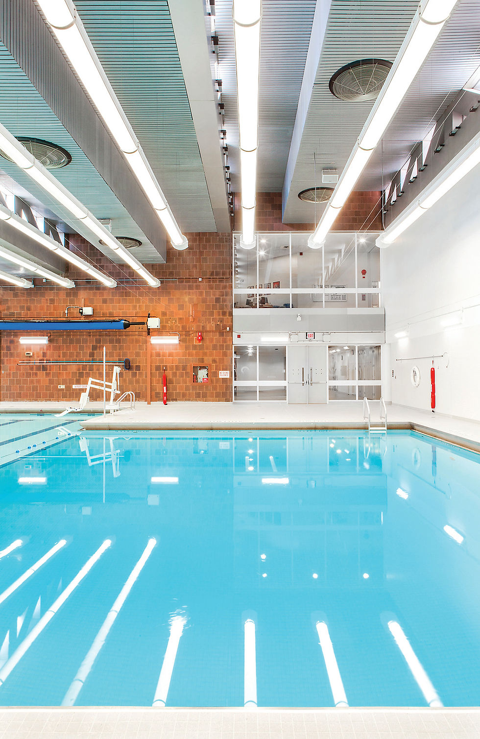 Stalco Construction finish reno. of pool & aquatics center