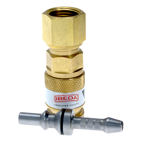 Quick Action Coupler Inert Gas EN561 Regulator End 5/8 UNF FM With 5mm ...