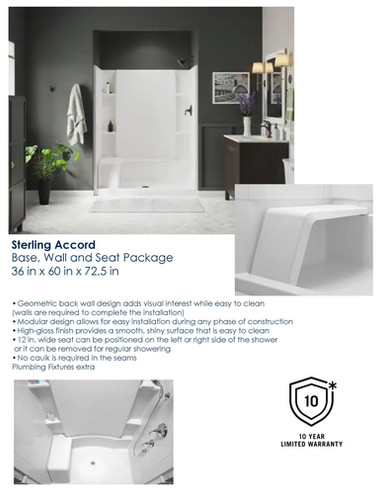 Sterling Accord Walk in Shower | Bath Express Pro