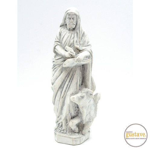Statue monochrome de saint Luc | Maison Gustave