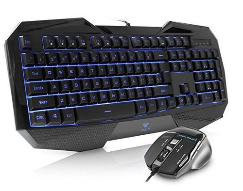 AULA Crossfire II Combo LED Gaming Keyboard - Black | CanDo Online Store