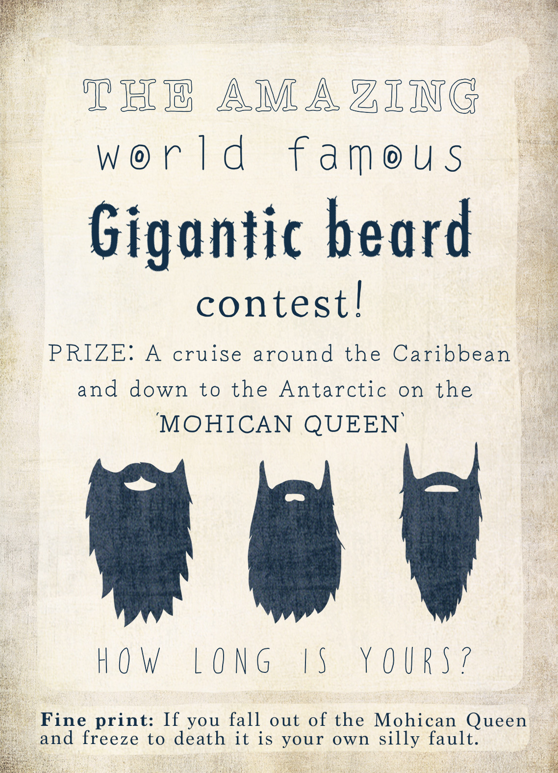 Longest beard poster