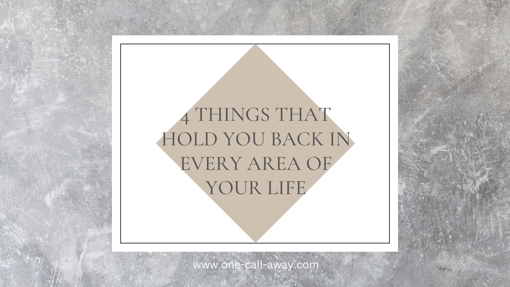 "Identifying the Hindrances: What's Holding You Back in Life and How to ...