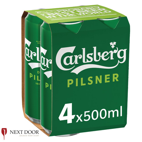 Carlsberg 4 X 500ml Can Pack | Next Door Group