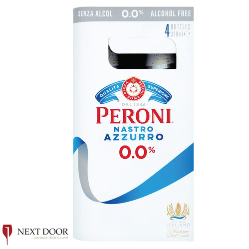 Peroni 0.0% 4 X 330ml Bottle Pack | Next Door Group