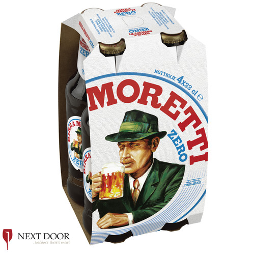 Moretti Zero 4 X 330ml Bottle Pack | Next Door Group