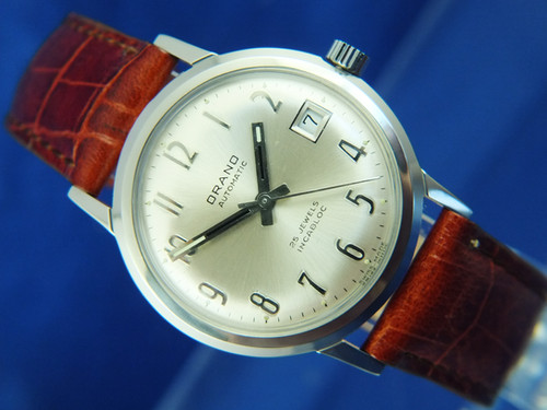 Orano Automatic Watch 1970s NOS Vintage Swiss ETA 2783 Awesome NEW OLD ...