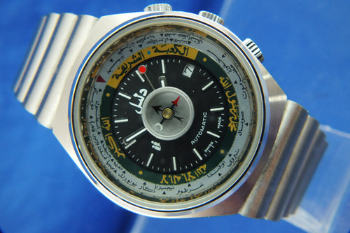 Dalil Monte Carlo Muslim Automatic Watch 1970s Swiss NOS Boxed AS 2063 ...