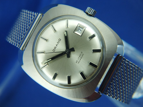 Orano Automatic Watch 1970s NOS Vintage Swiss ETA 2783 Awesome NEW OLD ...