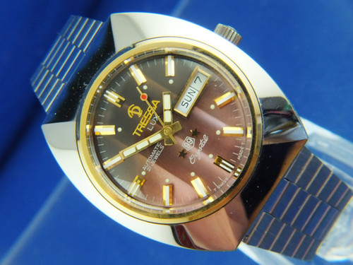 Tressa Lux Automatic Swiss Watch . Circa 1970s . NOS Cal AS 5206 | Mysite