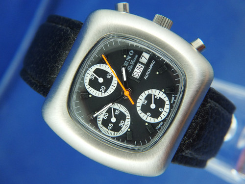 Zeno Automatic Chronograph Watch Valjoux 7750 Watch NOS 1980S Vintage ...