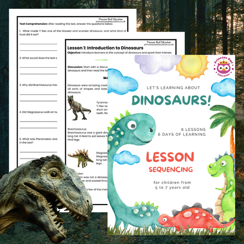 DINOSAURS LESSON SEQUENCING - 25 PAGES - 6 LESSON PLANS | Castro ...