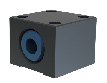 1.500 Inch Mounted Linear Air Bushing | OAV Labs