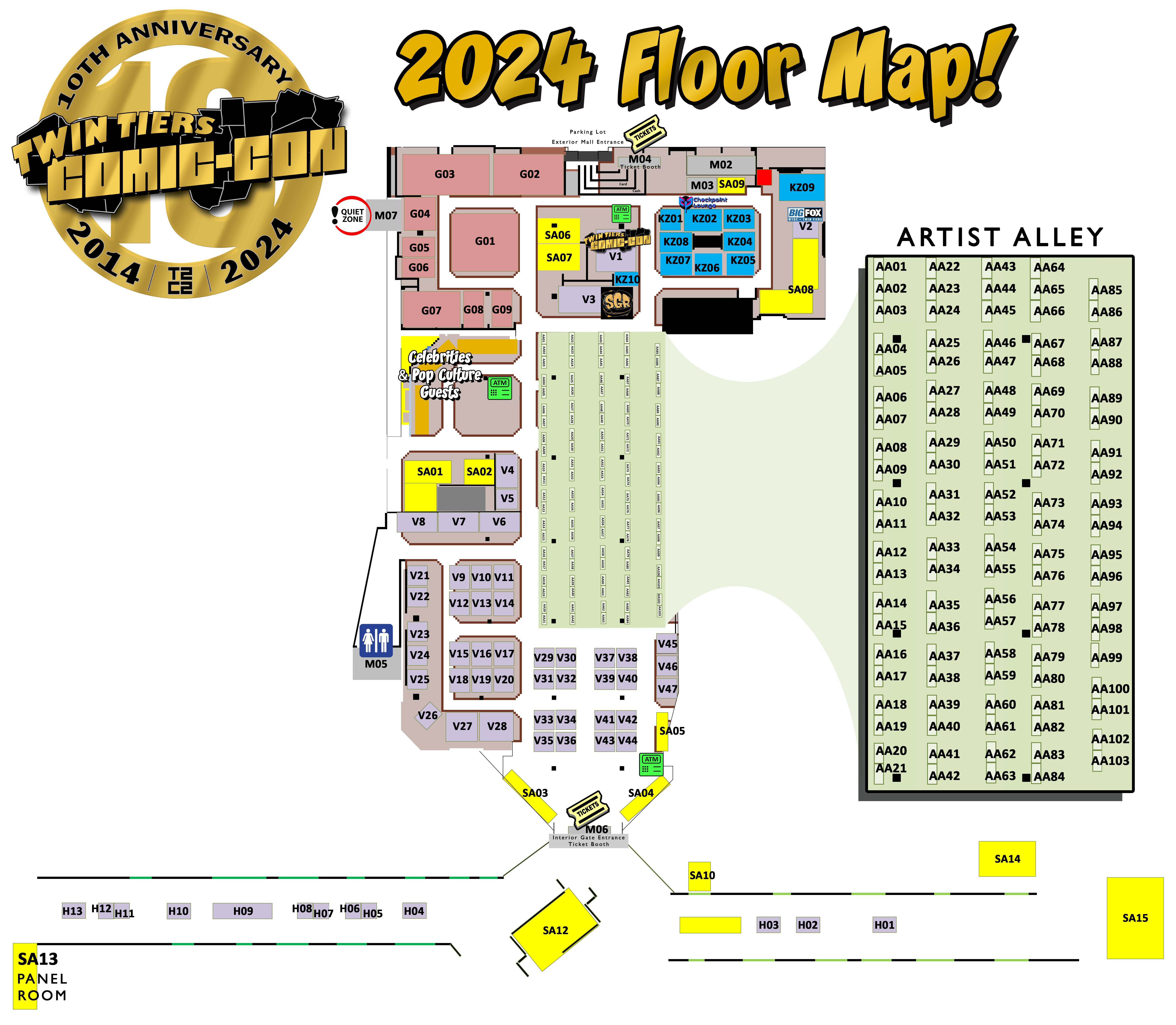 Arizona Comic Con Floor Plan