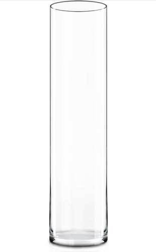 CYS Excel Clear Glass Cylinder Vase (H:20" D:4") | Multiple Size ...