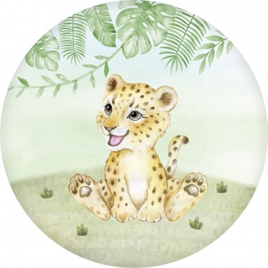 Safari Round Backdrop | Cali Backdrop