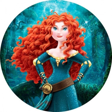 Merida Princess Round Backdrop | Cali Backdrop