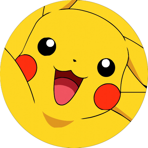 Pikachu Pokemon Round Backdrop | Cali Backdrop