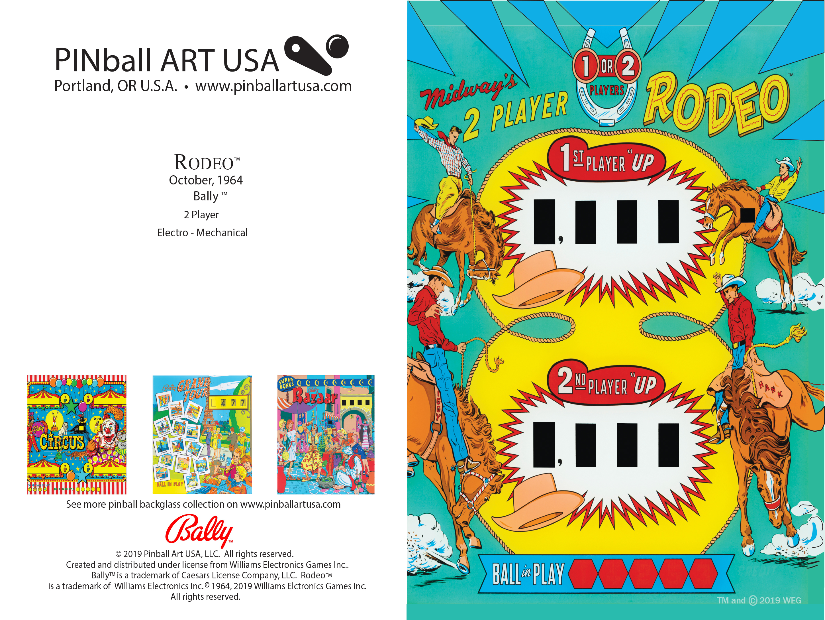 Pinball Cards | Pinball Backbox Art Greeting Cards