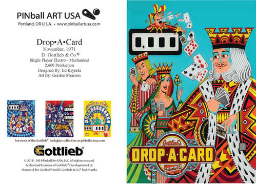 Drop-A-Card Greeting Card | Pinball Art USA