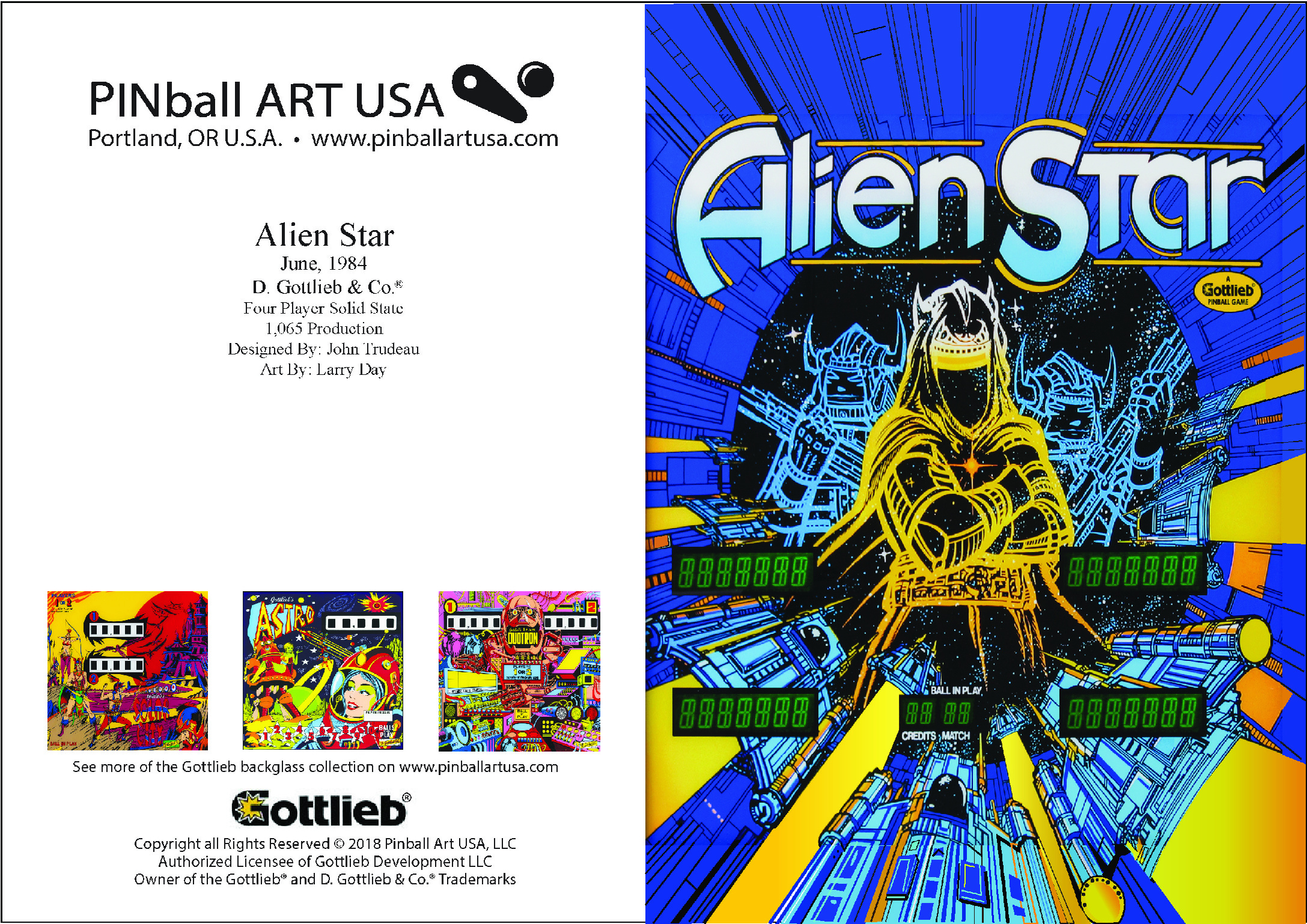 Pinball backglass Art Prints Store | Pinball Art USA | United States