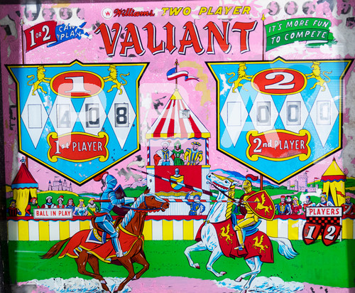 Valiant 1962 Williams | Pinball Art USA
