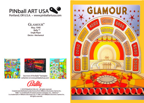 Glamour Greeting Card | Pinball Art USA