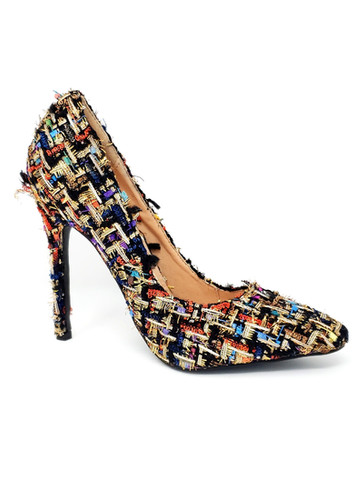 Aria, black multi color high heels | DV8 Shoes
