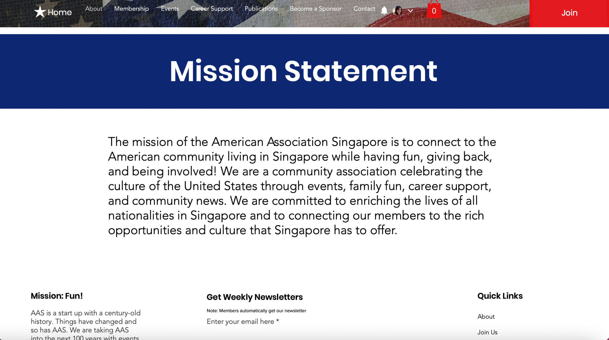Mission Statement | American Association of Singapore | Singapore