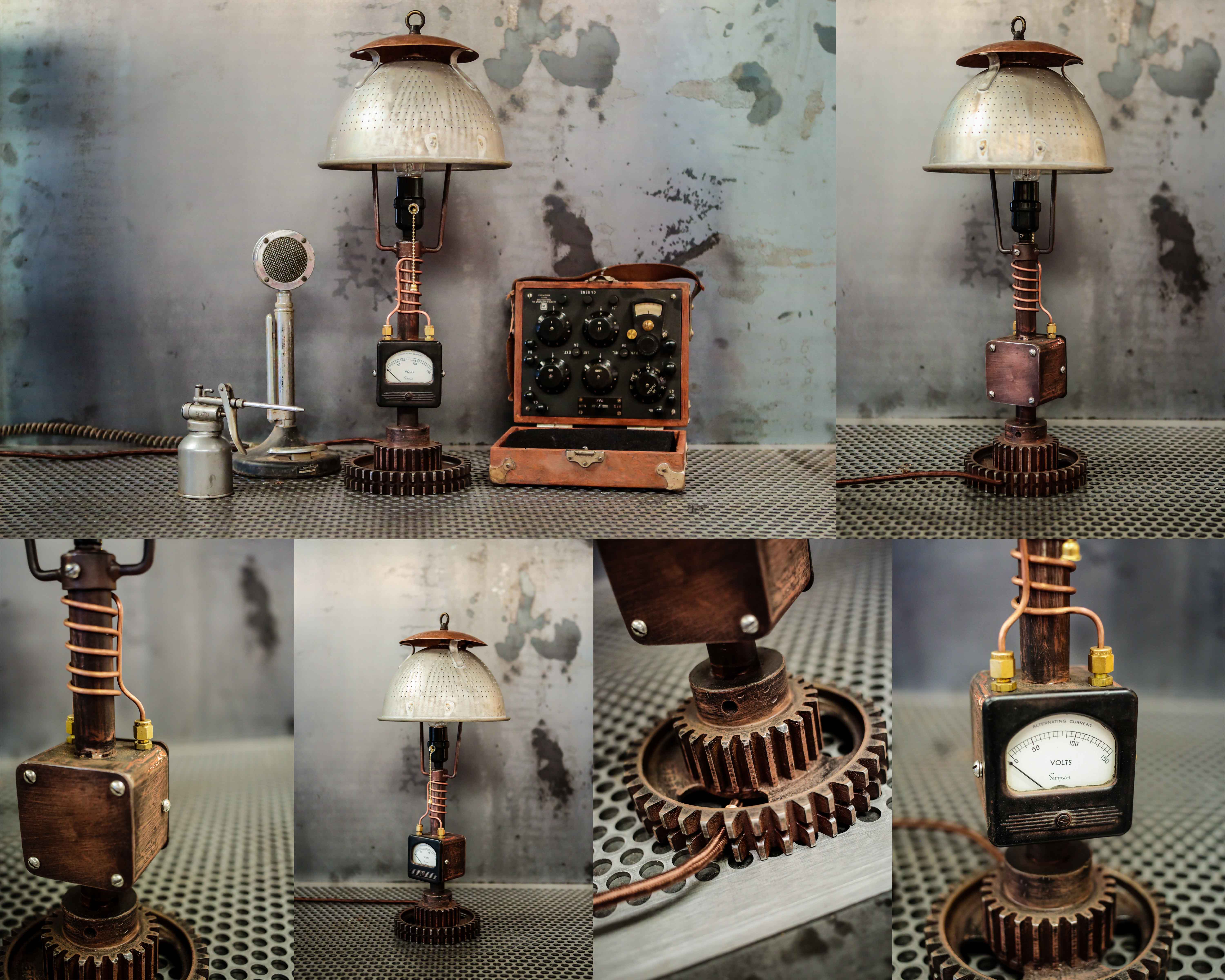 Steampunk lighting, steampunk furniture