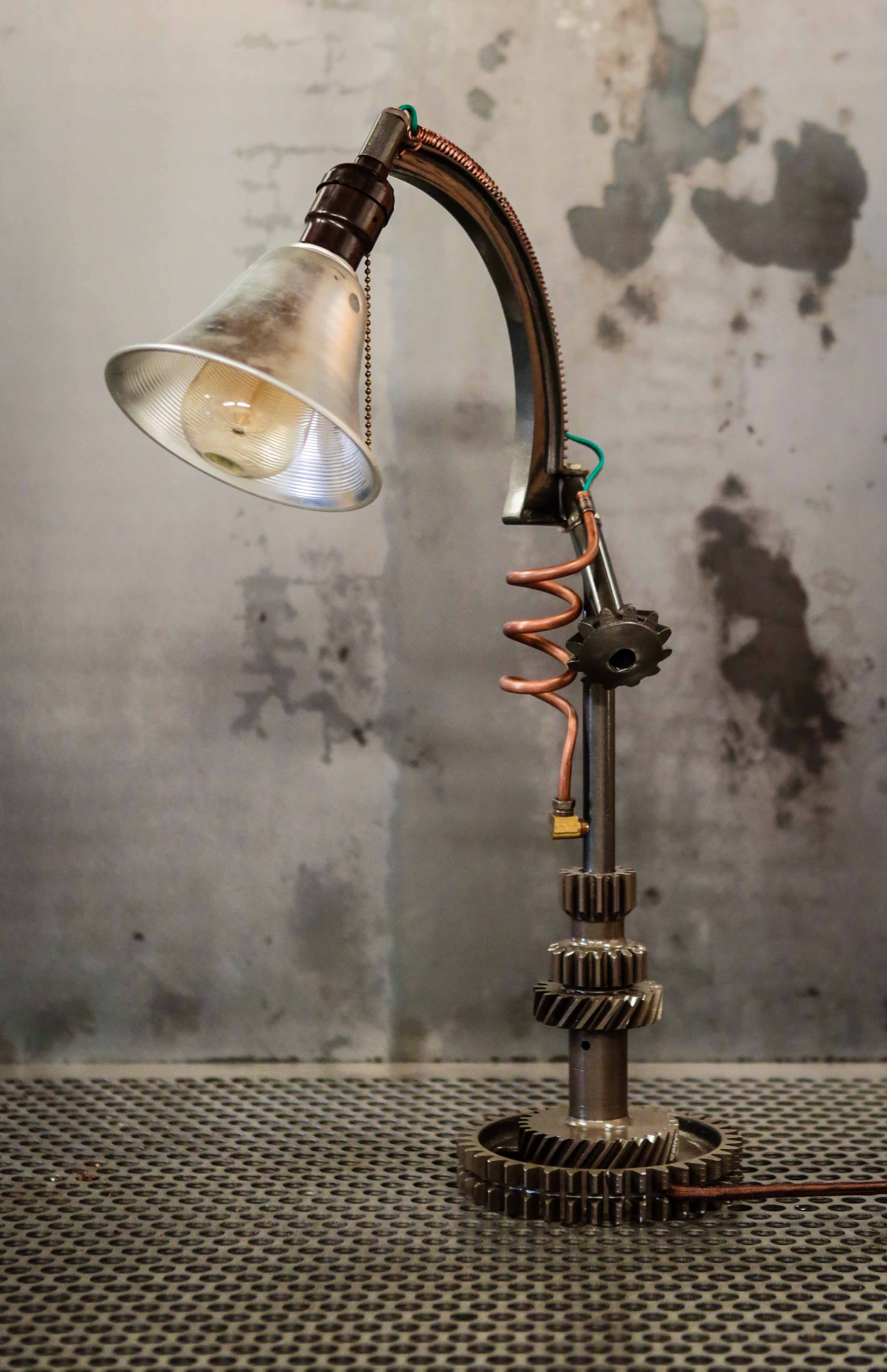 machine brothers| steampunk lighting| steampunk furniture| steampunk