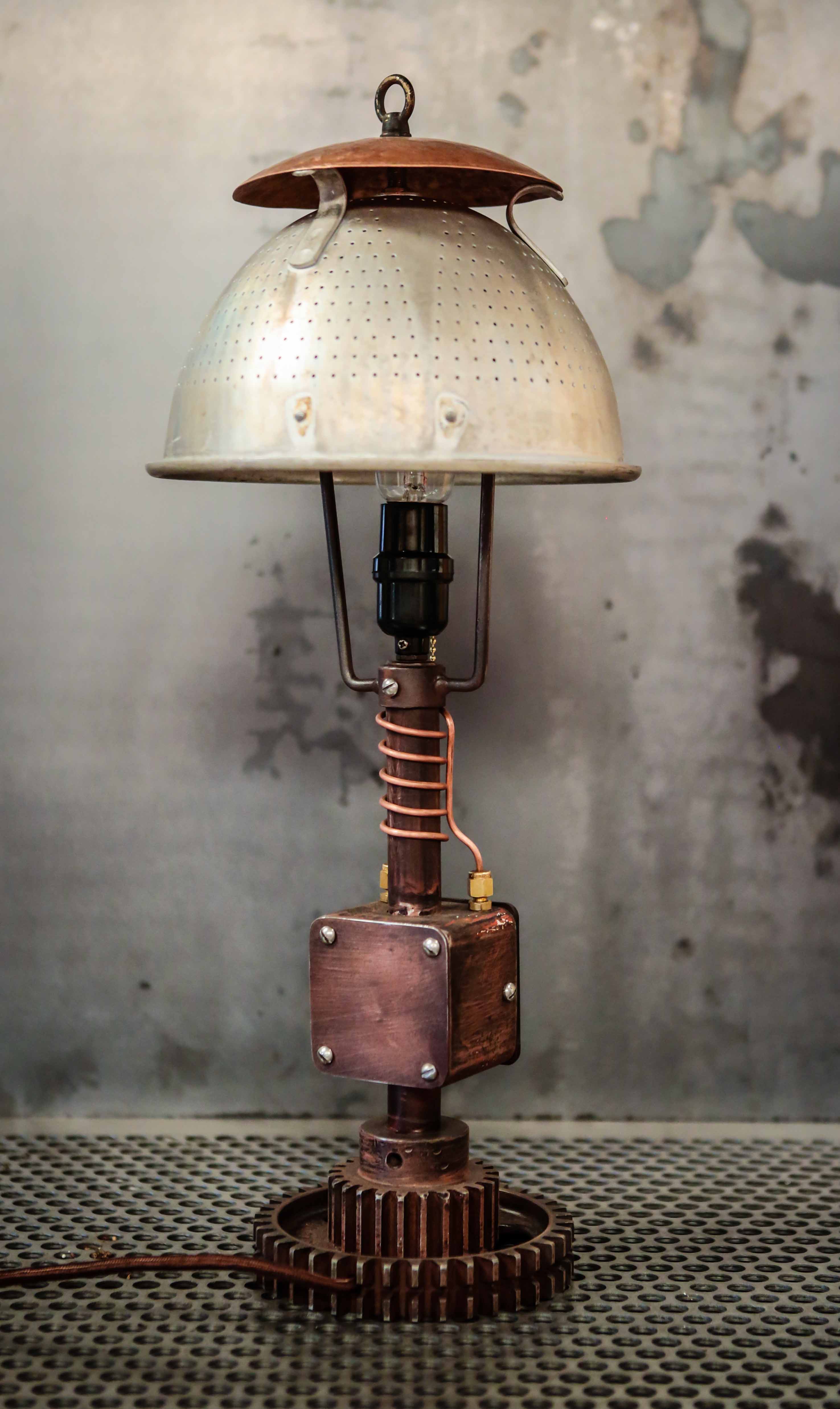Steampunk lighting, steampunk furniture