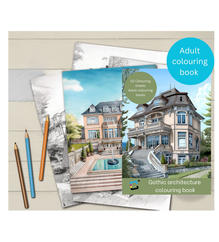Gothic architecture colouring sheets | Colourplus Ltd|store