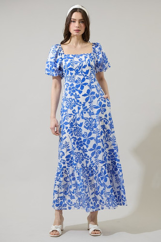 Shia Floral Xena Midi Dress | Magnolia