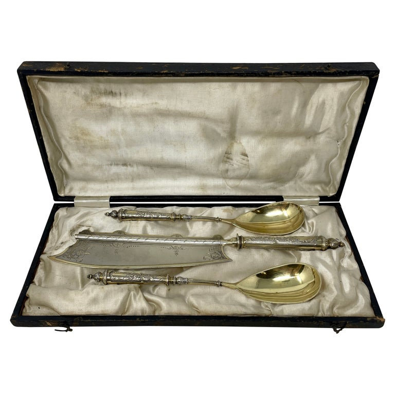 antique-continental-silver-ice-cream-or-mousse-server-in-original-box ...