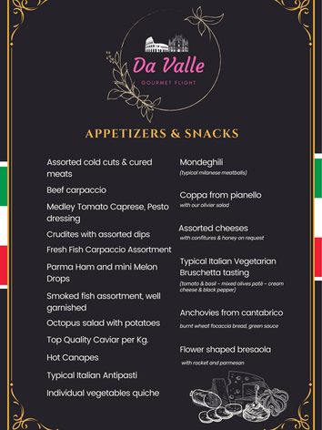 OUR MENU | Da Valle