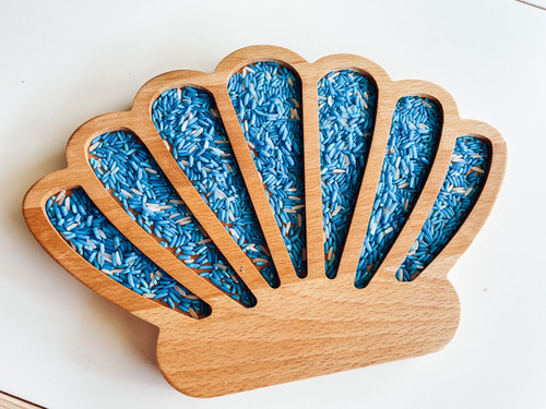 Shell sensory tray | Naturally Wood