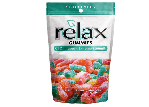 CBD Chill Gummies Extreme Strength Sour Faces | Daddyscbd