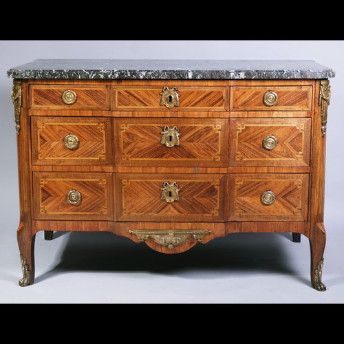 18th Century Louis XVI Walnut Parquetry Commode | Wakelin & Linfield