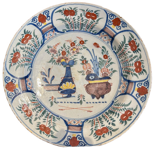 A Pair of 18th Century Dutch Delft Plates | Wakelin & Linfield