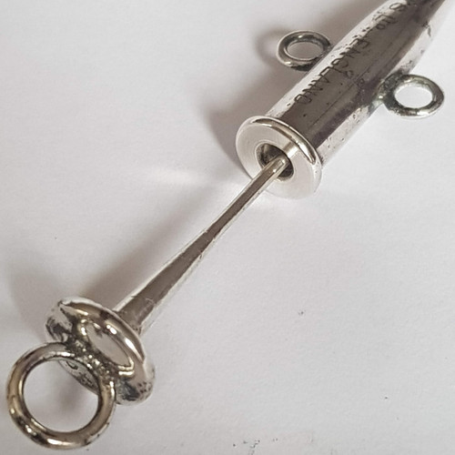 Antique silver plated urological Catheter 19th century, antique medical