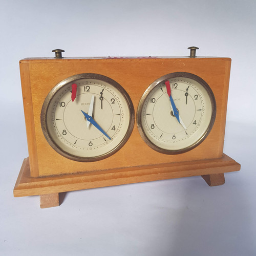 Vintage 'Olympia' Jerger chess clock, working order.