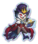 Stolas - Glossy Holographic Vinyl Sticker | Momo Kariño