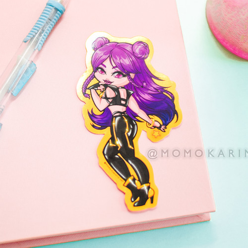 Kaisa - Gold Mirror Metallic Vinyl Sticker | Momo Kariño