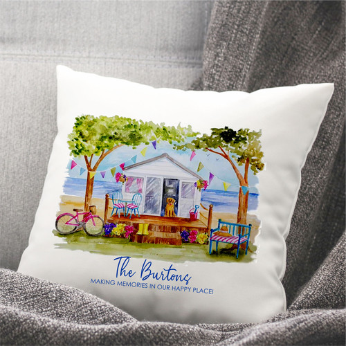 Personalised Static Caravan Cushion | Cherished Gift Co