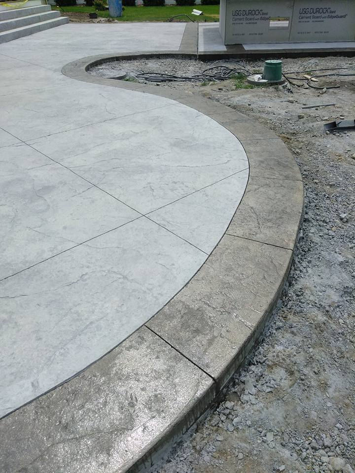 Custom scored concrete patios & flooring