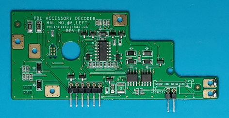 Model H6L Accessory Decoder for HO scale, Kato #6 turnout, left-hand ...
