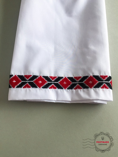 Geometric Embroidered Slip | Postmark Ukraine