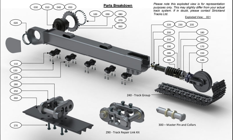 Crawler Track Bases | STORM PARTS