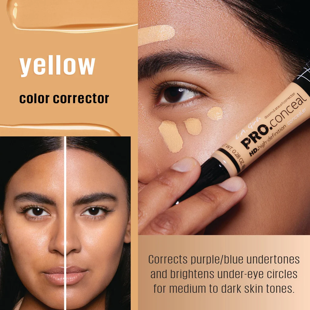 LA GIRL - CORRECTOR DE COLOR AMARILLO PRO CONCEAL HD YELLOW | Kabuki.pe